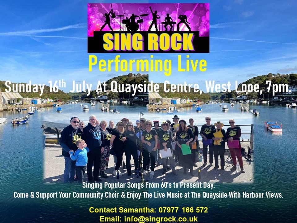 Sing Rock – Choir, Stevenage, Looe, Singing, Group, karaoke, Cornwall