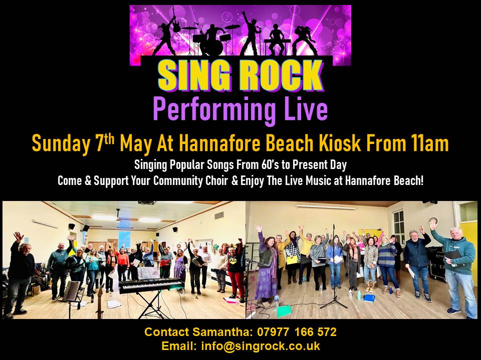 Sing Rock – Choir, Stevenage, Looe, Singing, Group, karaoke, Cornwall